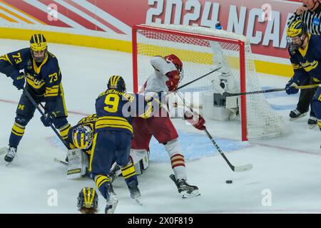 Boston College forward Andre Gasseau (24) skates during the first ...