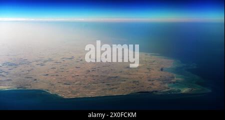 Aerial view of Northern Qatar Stock Photo - Alamy
