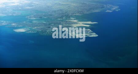 Aerial view of Bahrain Stock Photo - Alamy