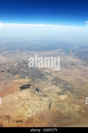 Aerial view of Al Qurayyat, Saudi Arabia Stock Photo - Alamy