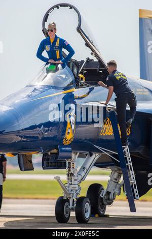 April 07, 2024: U. S. Navy Flight Demonstration Squadron Blue Angels ...