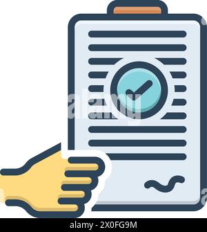 Icon for give permison, permission Stock Vector Image & Art - Alamy