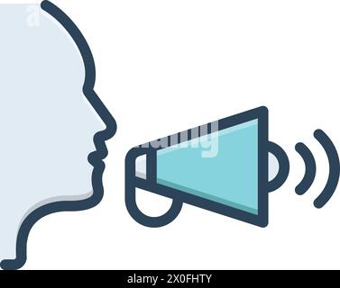 Icon for speaking, verbal Stock Vector Image & Art - Alamy