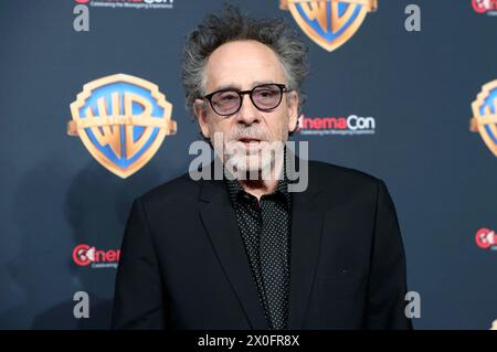 Tim Burton bei der Warner Bros. Präsentation auf der CinemaCon 2024 im ...