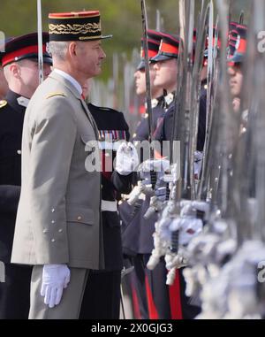 The head of the French army General d'armee Pierre Schill presents the ...