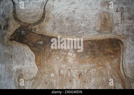 A painting in the tomb of Sethos I in Western Thebes shows the god ...