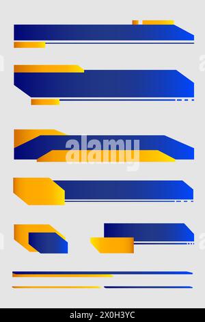 Vector illustration. Banners for broadcasting with negative space to ...
