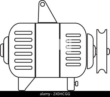 car alternator icon. car alternator design concept from auto parts ...
