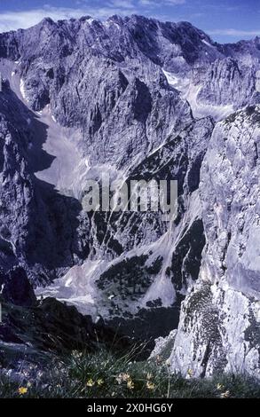 Panorama from the hiking trail from Schachen to the Meilerhütte ...