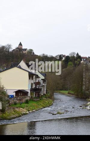 river Kyll in Kyllburg Stock Photo - Alamy