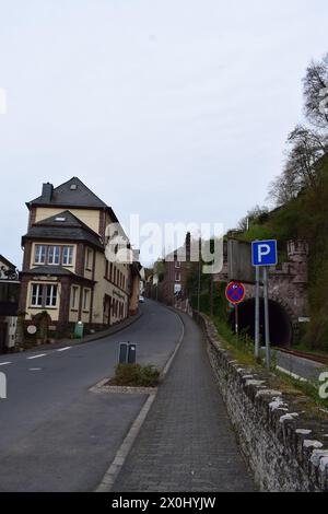 town street in Kyllburg Stock Photo - Alamy