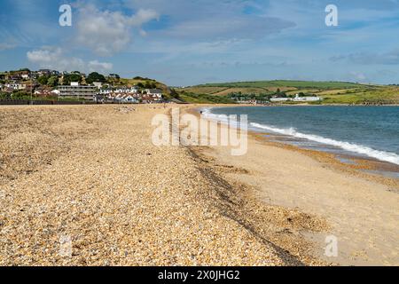 Overcombe beach in Weymouth, Dorset, England, United Kingdom, Europe ...