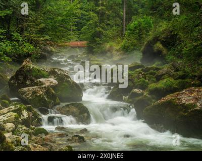 Lower waterfall at the Gollinger waterfalls Stock Photo - Alamy