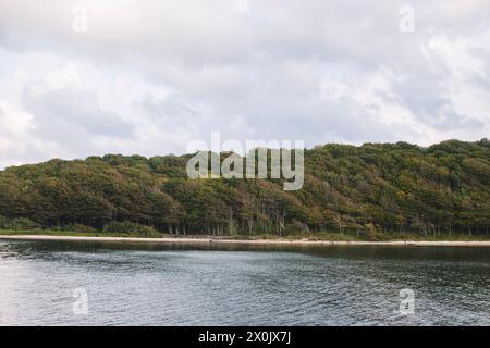 Spring valley beach Glücksburg photographed from the water Stock Photo ...