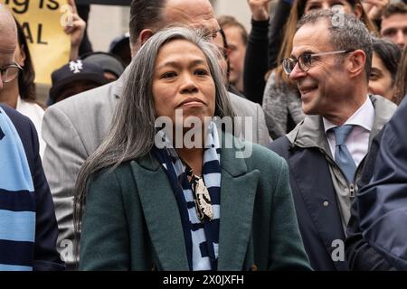 Deputy Mayor Maria Torres Springer speaks as Mayor Eric Adams ...