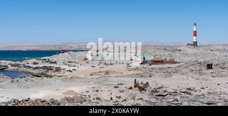 Diaz Point LIghthouse near Luderitz Namibia from the Atlantic Ocean ...