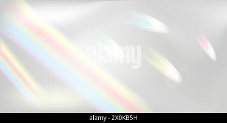 Rainbow light prism background. Iridescent effect backdrop overlay ...