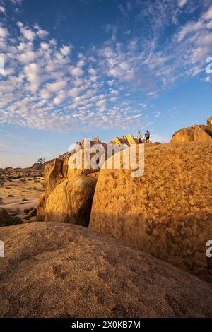 The Spitzkoppe, an inselberg with a height of 1728 m east of Swakopmund ...