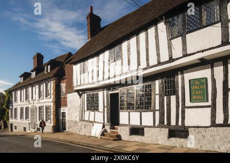 England, West Sussex, Midhurst, The Spread Eagle Hotel Stock Photo - Alamy