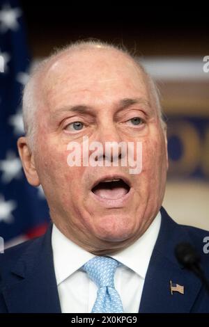 House Majority Leader Steve Scalise, R-La., speaks during a news ...