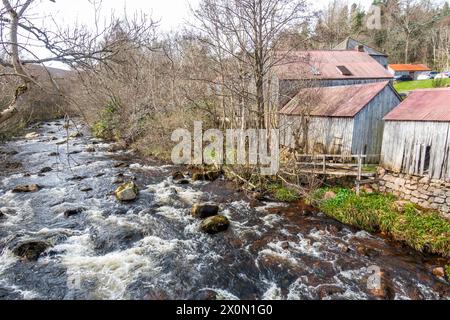 The historic Sawmill at Finzean, Aberdeenshire, Scotland Stock Photo ...