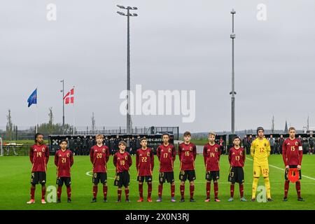 Wout Verlinden (14) of Belgium pictured during a friendly soccer game ...
