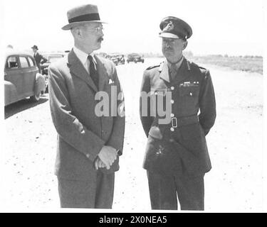 His Majesty the King and General Alexander review the battle situation ...