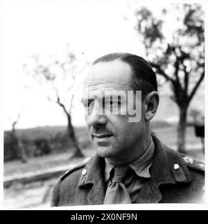 ITALY : EIGHTH ARMY CONFERENCE AT TAC HQ - Brigadier W.H. Lambert ...