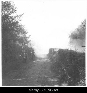 A smoke screen is deployed to conceal troop movements during operations ...