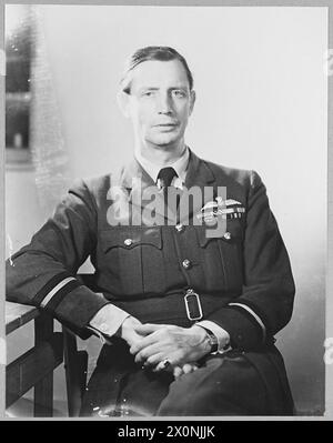 Air Commodore W. Elliot, CBE and DFC, pictured in 1943 as a senior ...