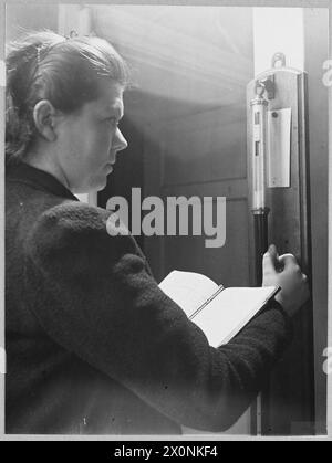 MET. ACTIVITIES AT KEW OBSERVATORY - 15862 Picture issued 1945 shows ...