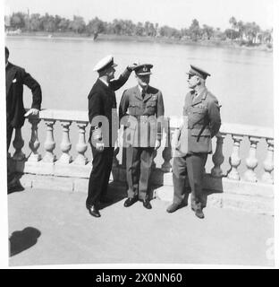 Admiral Sir Andrew Cunningham inspects and congratulates naval and ...