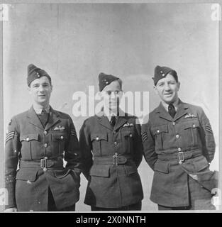 Three sergeant pilots of an RAF Coastal Command torpedo-bomber squadron ...