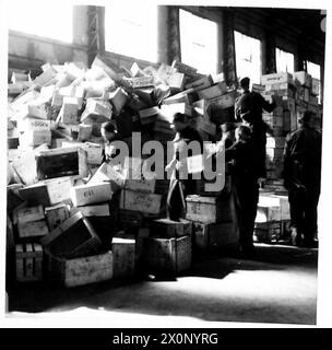 ARMY SALVAGE - Sorting wooden food boxes which are returned to ...