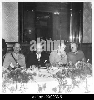 Military at dinner table Stock Photo - Alamy