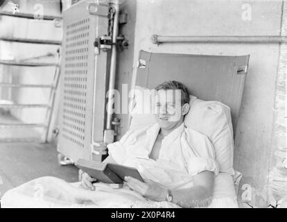 SICK SAILOR TRANSFERRED IN MID-OCEAN FOR URGENT OPERATION. MAY AND JUNE ...