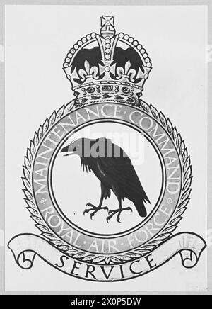 Crests and mottoes of RAF squadrons, including No.61 Squadron with the ...