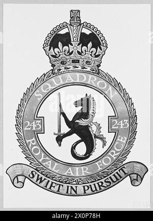 ROYAL AIR FORCE SQUADRON CRESTS - This picture is one of a series ...