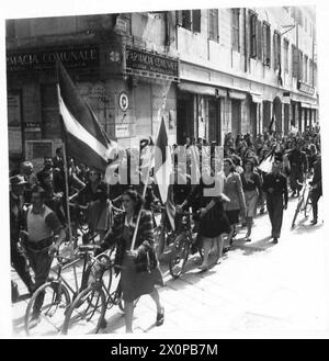 FIFTH ARMY IN CAPTURED BRESCIA - Major General Max Joseph Pemsel, Chief ...