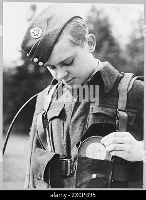 Photographic negative showing RAF Film Production Unit cameramen ...
