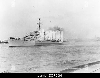 HMS CURZON, BRITISH CAPTAIN'S CLASS FRIGATE. NOVEMBER 1944 TO JUNE 1945 ...