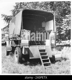 MOBILE SIGNALS OFFICES - View of lorry and shelter and brigade office ...