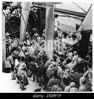 Troop ship 'crossing the line' ceremony, early 1900s Stock Photo - Alamy