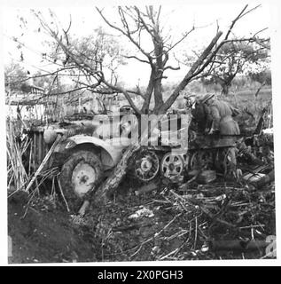 Light half-track armored personnel carrier of the German army during ...