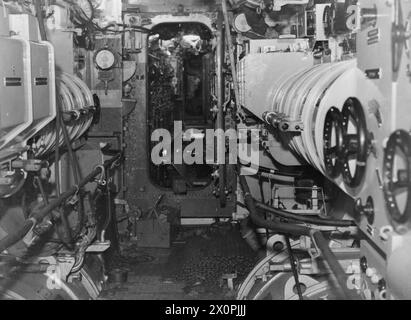 INTERIOR OF HM SUBMARINE GRAPH, CAPTURED GERMAN U-BOAT (U570). OCTOBER ...