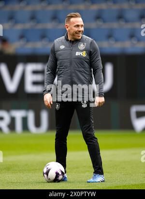 Craig Bellamy Assistant Manager of Burnley the Sky Bet Championship ...
