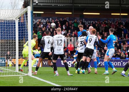 Stockport County's Fraser Horsfall scores their side's second goal of ...