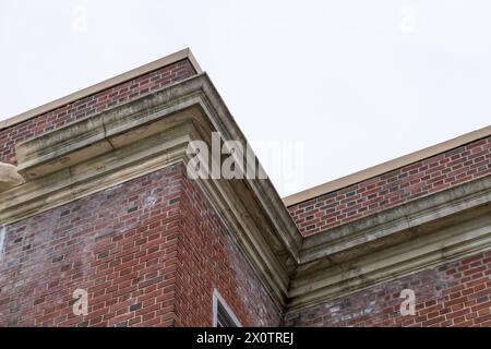 Example of crumbling, deteriorating ornamental precast concrete ...