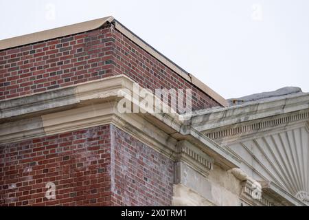 Example of crumbling, deteriorating ornamental precast concrete ...