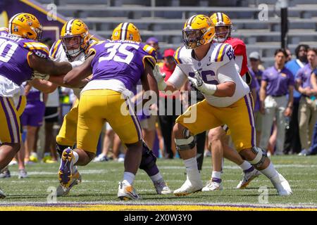 LSU defensive lineman Sai'vion Jones (DL53) poses for a portrait at the ...